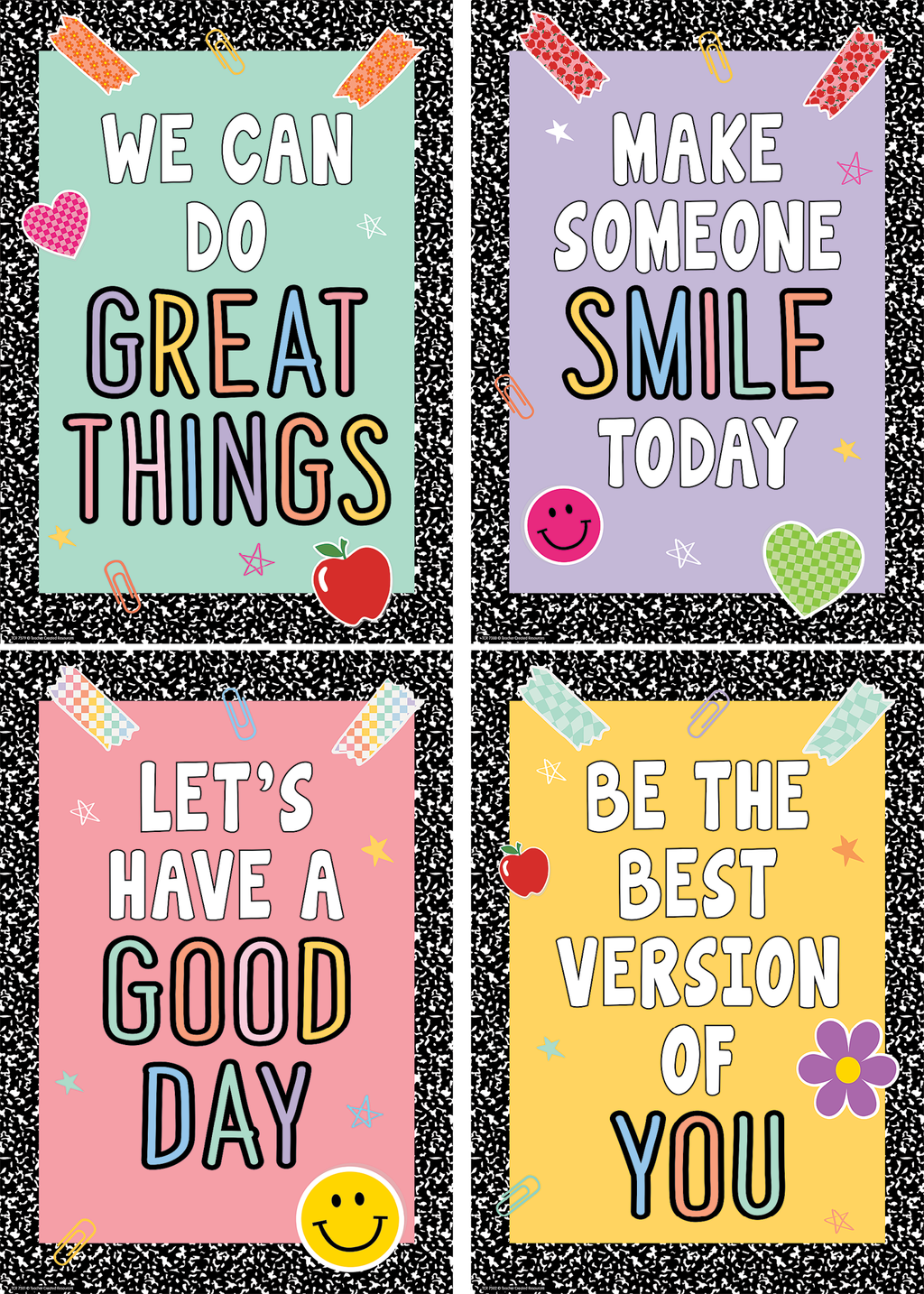 Cool for School Positive Posters Set (4) – CM School Supply