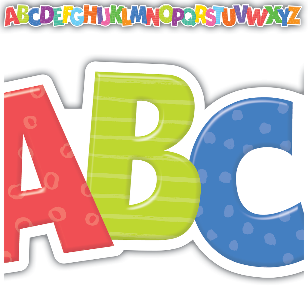 Colorful Alphabet Die-Cut Border Trim – CM School Supply