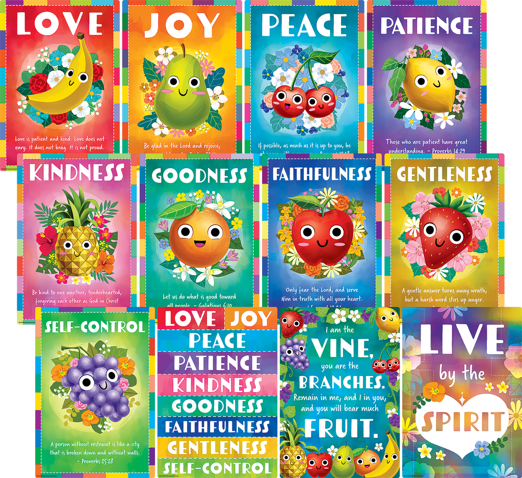 Fruit of the Spirit Small Poster Pack – CM School Supply