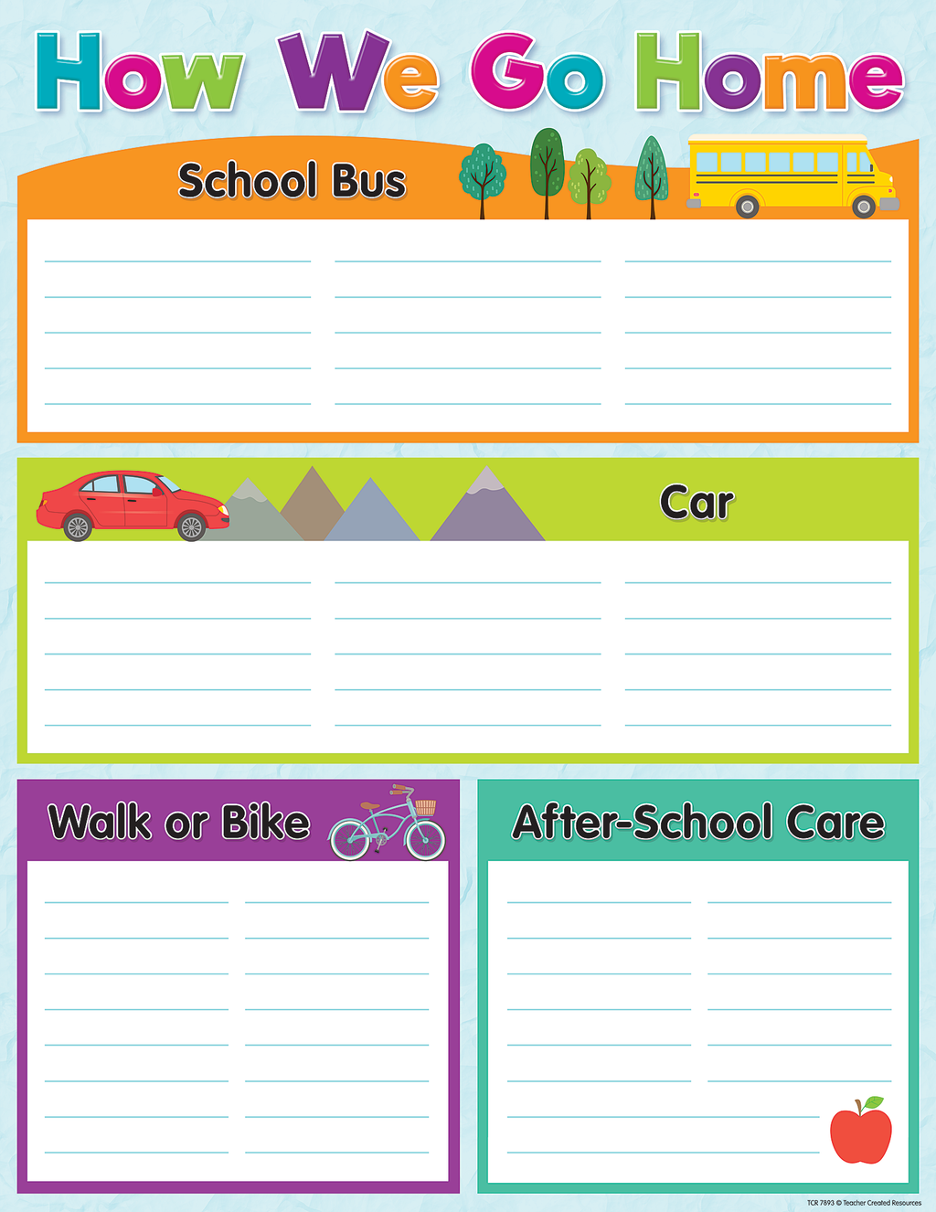 How We Go Home Chart – CM School Supply