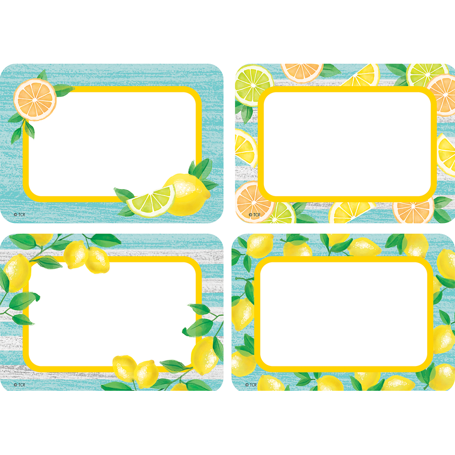 Lemon Zest Name Tags/Labels - Multi-Pack(C) – CM School Supply