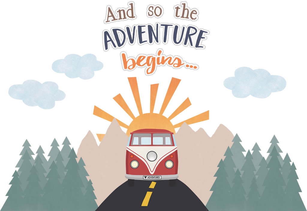 Moving Mountains Road Trip The Adventure Begins Bulletin Board Set – CM ...