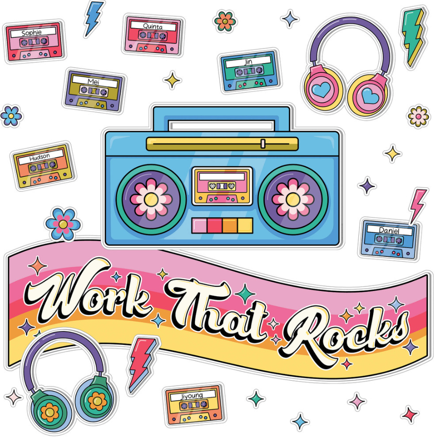 Work The Rocks Bulletin Board Set – CM School Supply