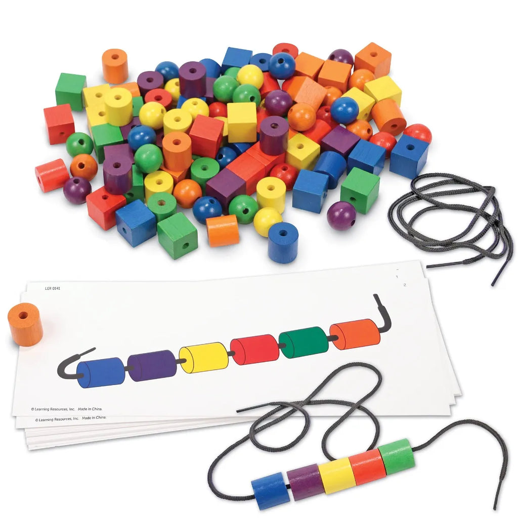 Wooden Beads & Pattern Card Set - 154-139 – CM School Supply