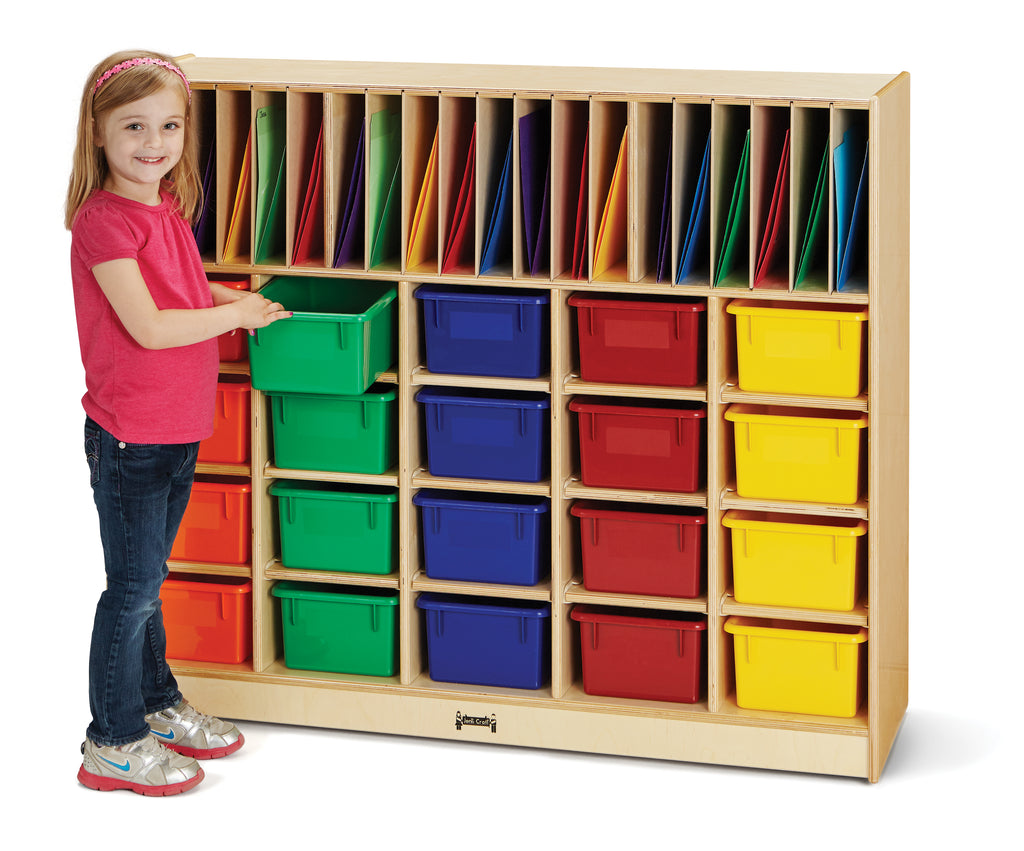 Jonti-Craft® Classroom Organizer - with Colored Cubbie-Trays – CM ...