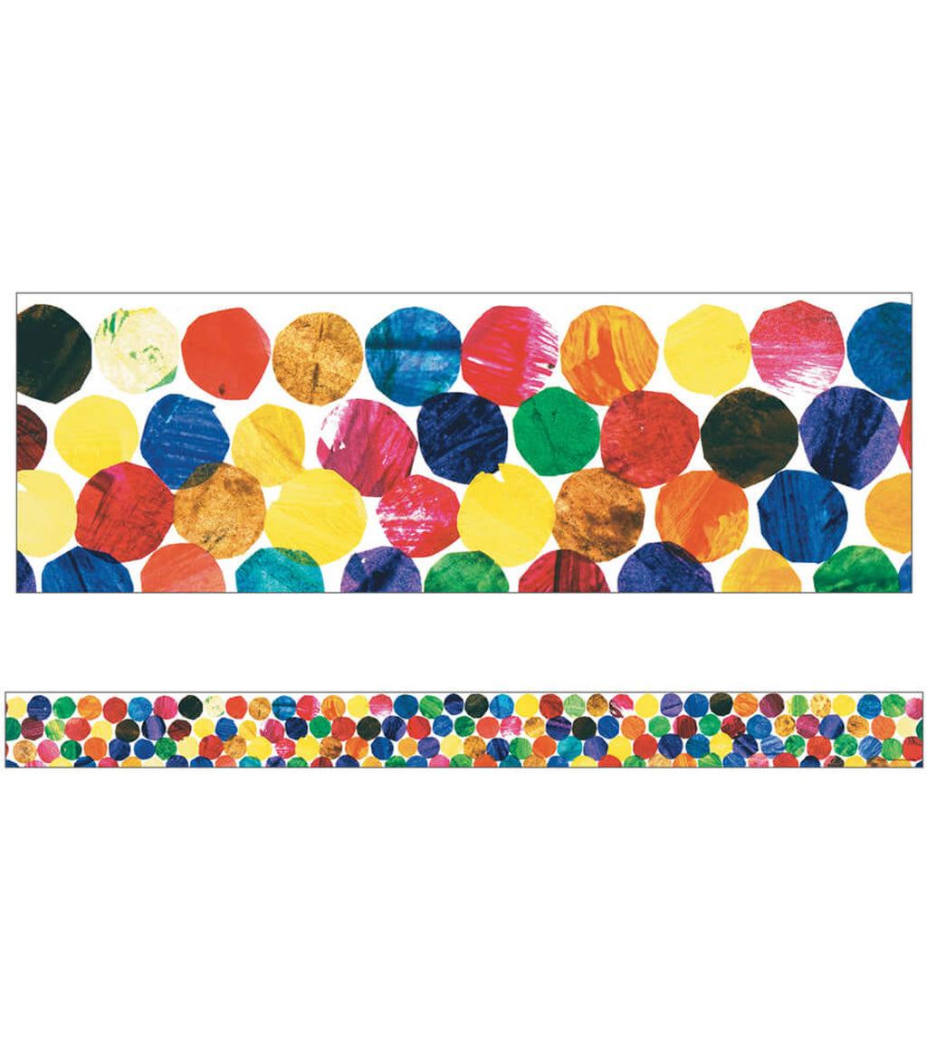 The Very Hungry Caterpillar™ Dots Straight Bulletin Board Borders – CM ...