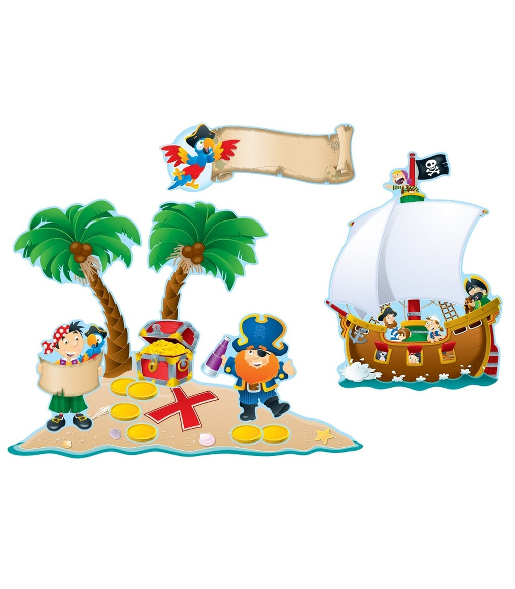 Pirate & Treasure Chest Bulletin Board Set | CM School Supply