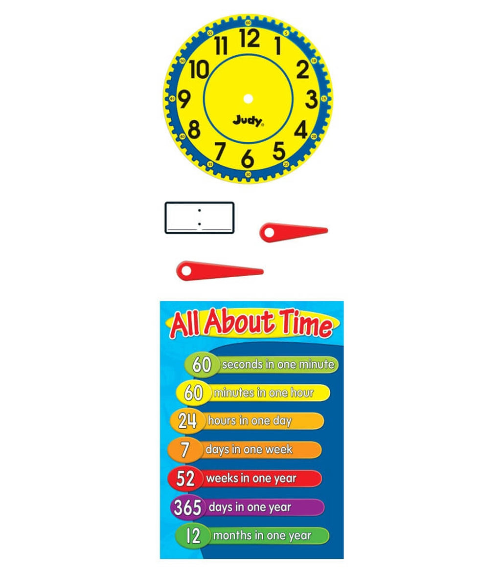 Judy® Clock Bulletin Board Set Grade K-3 – CM School Supply