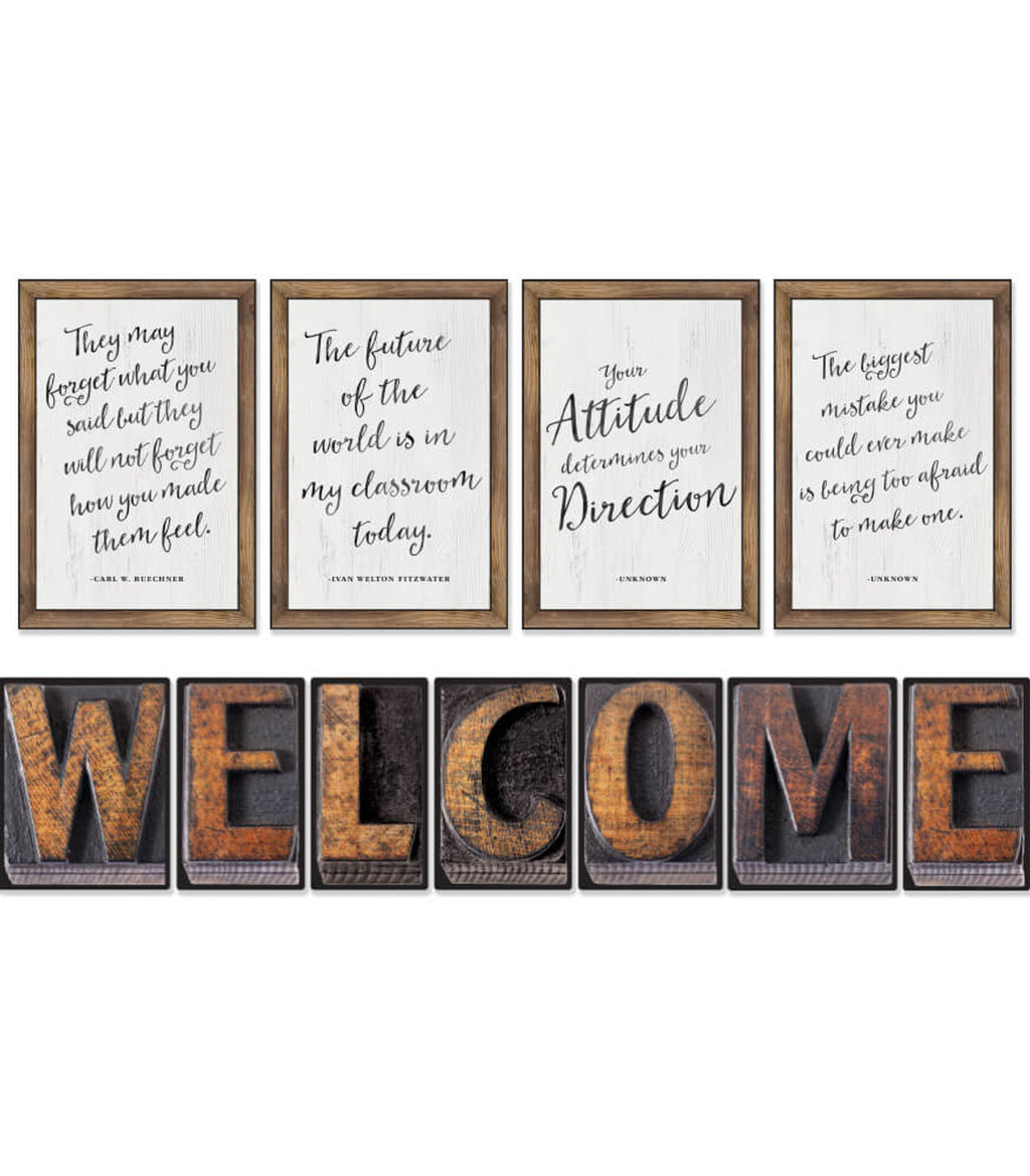 Industrial Chic Welcome Bulletin Board Set(C) – CM School Supply
