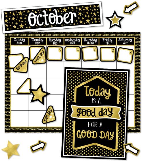 Sparkle + Shine Calendar Bulletin Board Set – CM School Supply