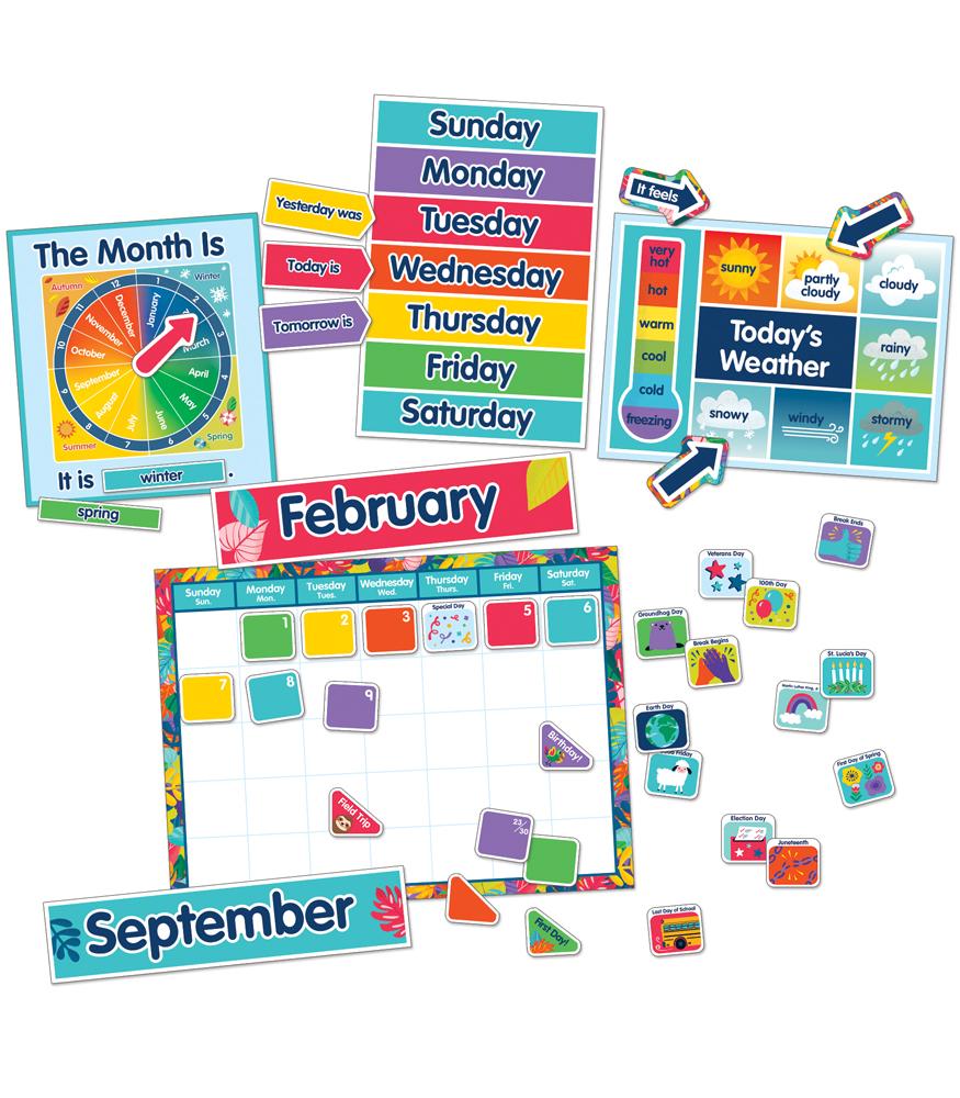 One World Calendar Bulletin Board Set – CM School Supply