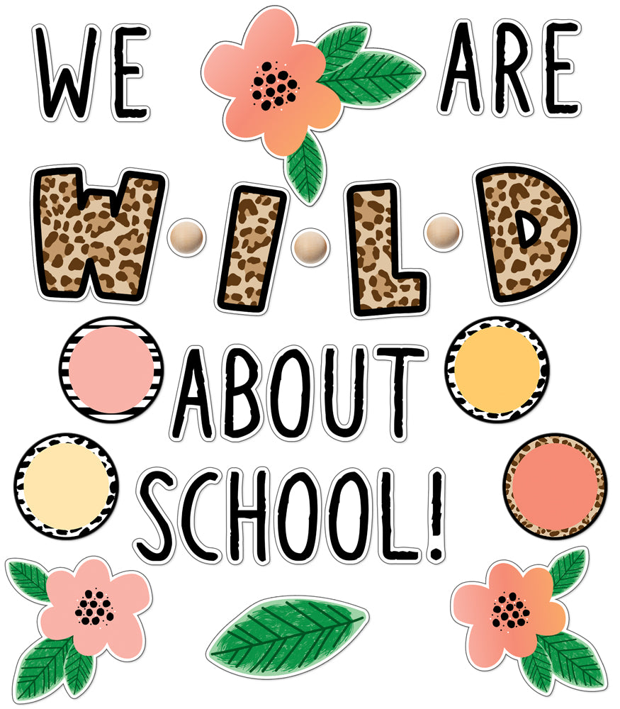 We Are Wild about School Bulletin Board Set(C) – CM School Supply