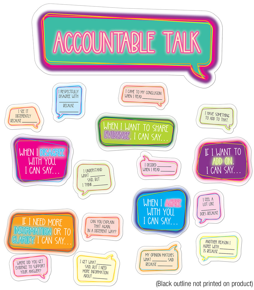 Accountable Talk Bulletin Board Set – CM School Supply