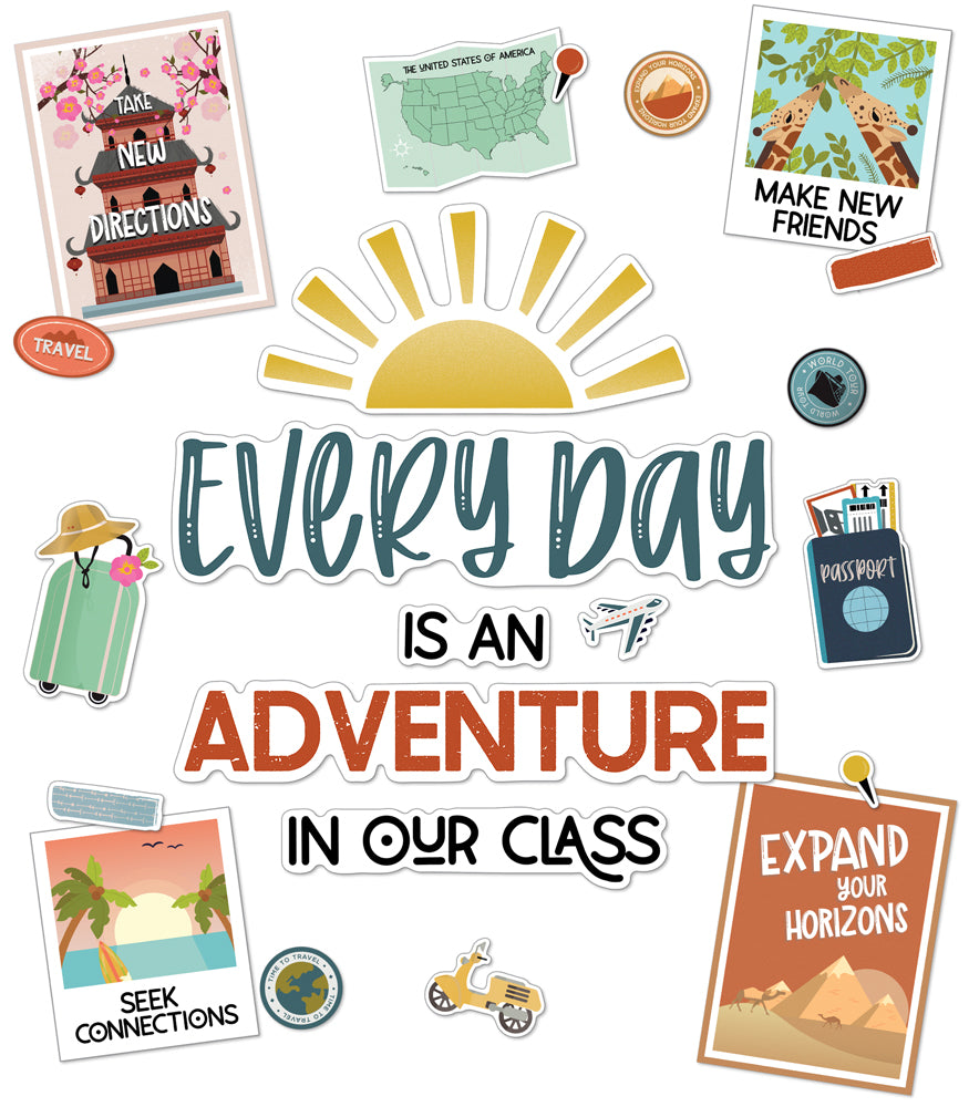 Every Day Is an Adventure Bulletin Board Set – CM School Supply