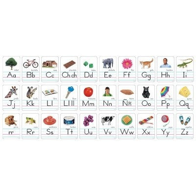 Spanish Zaner-Bloser Manuscript Alphabet Line - 267-056 – CM School Supply