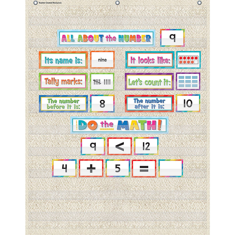 Woven 10 Pocket Chart (34" x 44") – CM School Supply