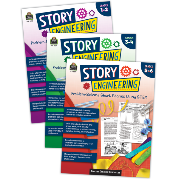 Story Engineering: Problem-Solving Short Stories Using STEM Set (3 ...