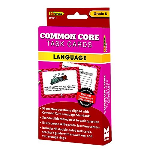 Common Core Language Task Cards - Grade K(DISC) – CM School Supply