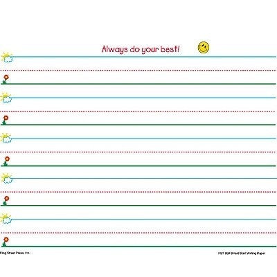 Smart Start K-1 Writing Paper | Writing Pages for Kindergarten – CM ...