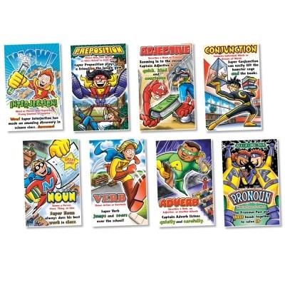 Parts of Speech Super Heroes Posters – CM School Supply