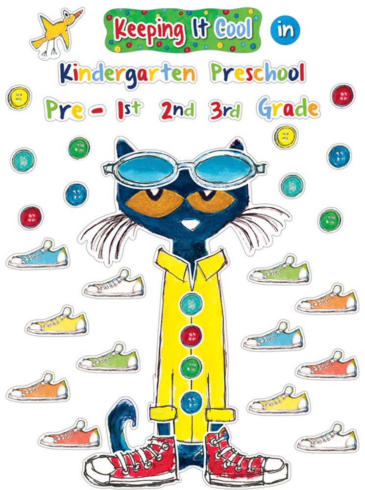 Pete the Cat It's All Good In... Bulletin Board – CM School Supply