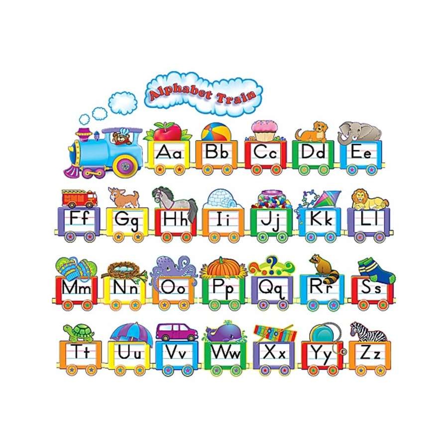 Alphabet Train Bulletin Board Display Set – CM School Supply