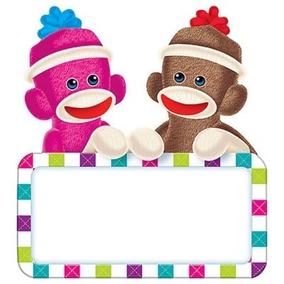 Sock Monkeys Signs Cut Outs – CM School Supply
