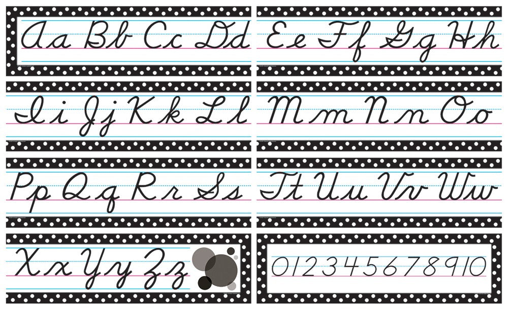 Cursive Mini Bulletin Board Set – CM School Supply