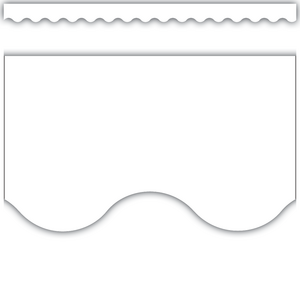 White Scalloped Border for Bulletin Board | CM School Supply