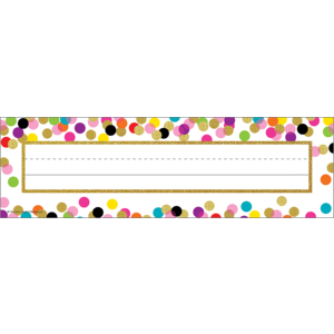 Confetti Name Plates(C) – CM School Supply