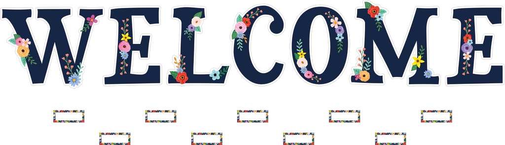 Wildflowers Welcome Bulletin Board Set – CM School Supply