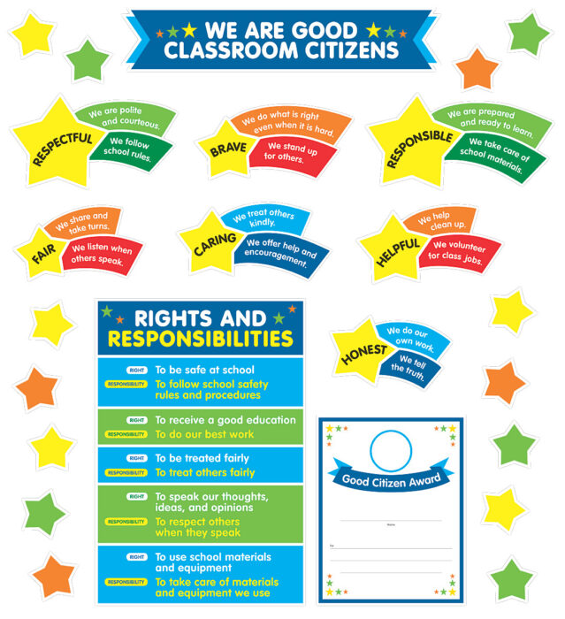 We Are Good Classroom Citizens Bulletin Board – CM School Supply