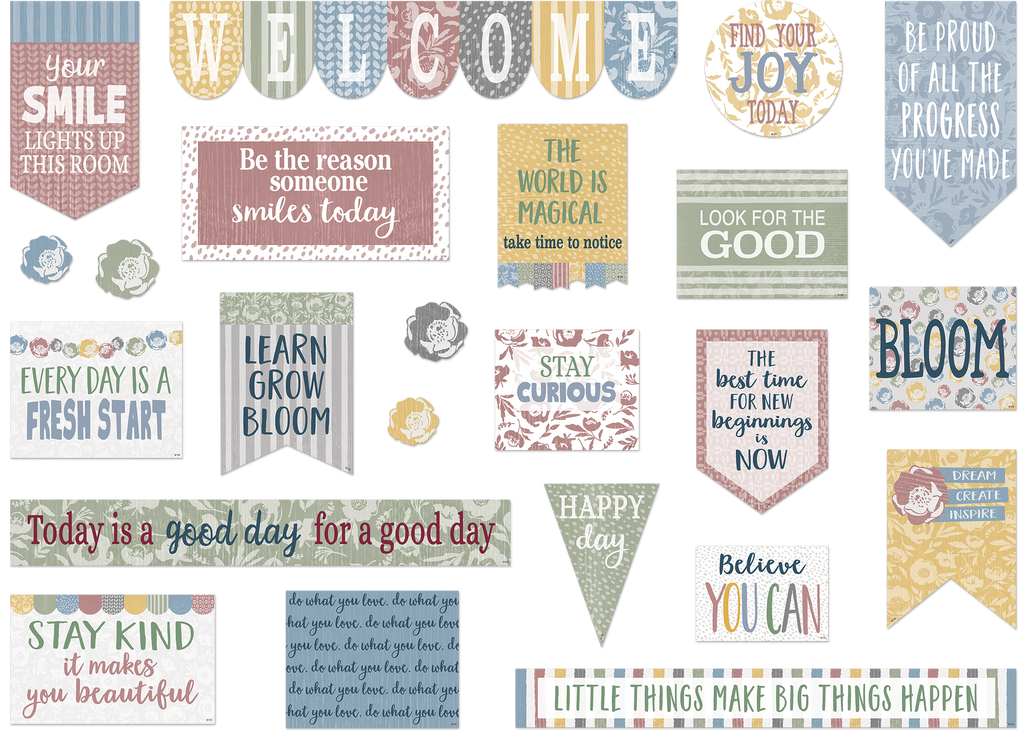 Classroom Cottage Welcome Mini Bulletin Board Set – CM School Supply