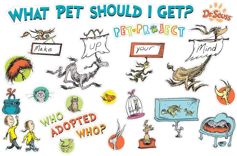 Dr. Seuss 'What Pet Should I Get?' Bulletin Board Set – CM School Supply