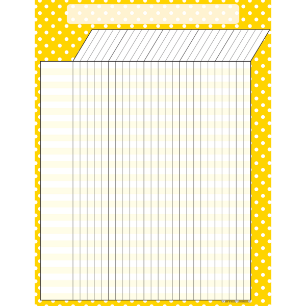 Yellow Polka Dots Incentive Chart – CM School Supply