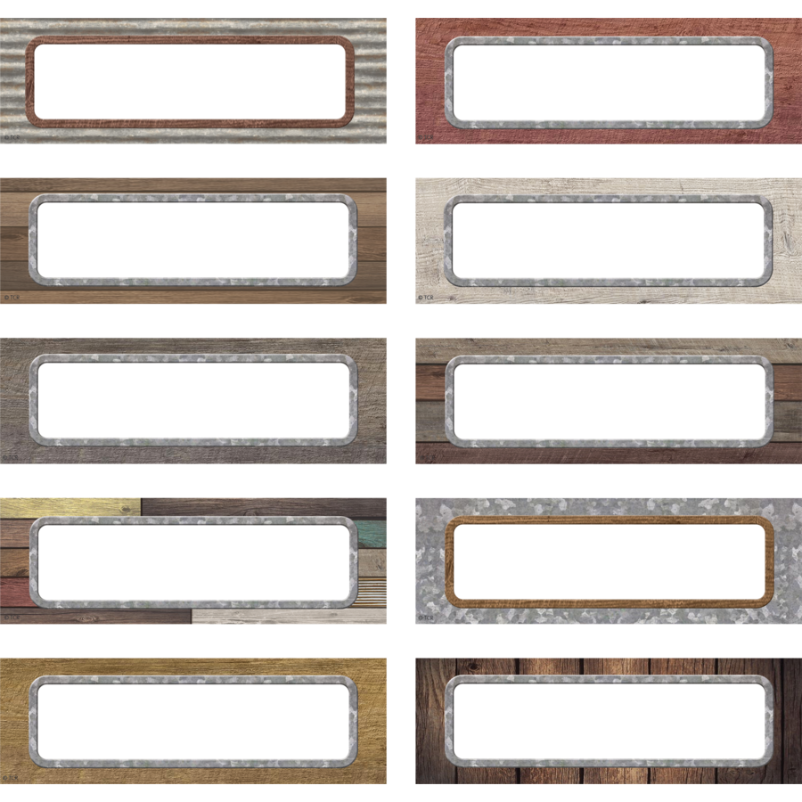 Magnetic Rustic Labels for Classroom | CM School Supply