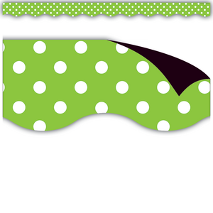 Lime Polka Dots Magnetic Border – CM School Supply