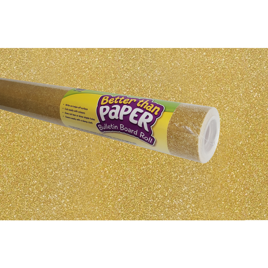 Gold Shimmer Better Than Paper Bulletin Board Roll – CM School Supply