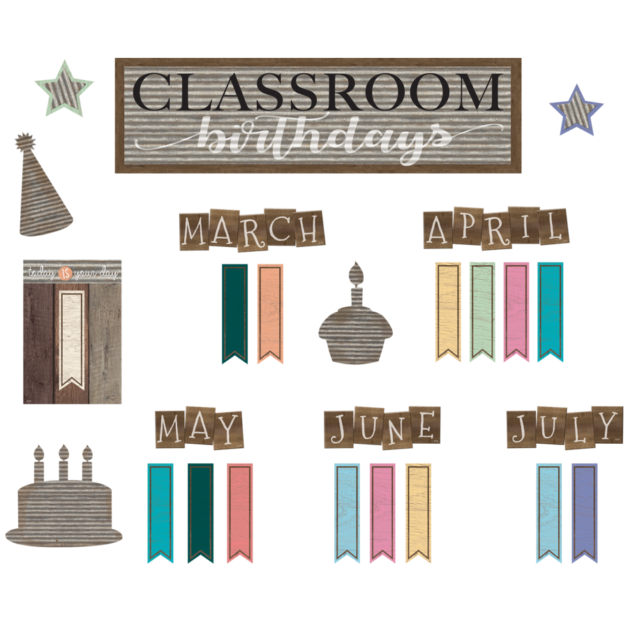 Home Sweet Classroom Birthdays Mini Bulletin Board(C) – CM School Supply