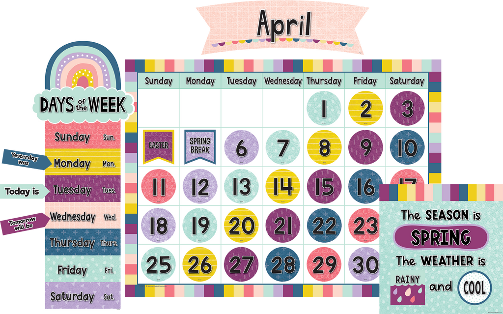 Oh Happy Day Calendar Bulletin Board – CM School Supply