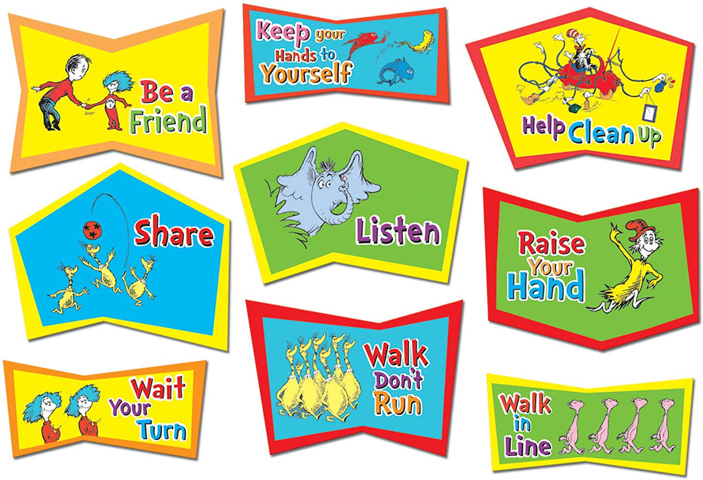 Dr. Seuss Classroom Rules Back to School Bulletin Board (D) – CM School ...