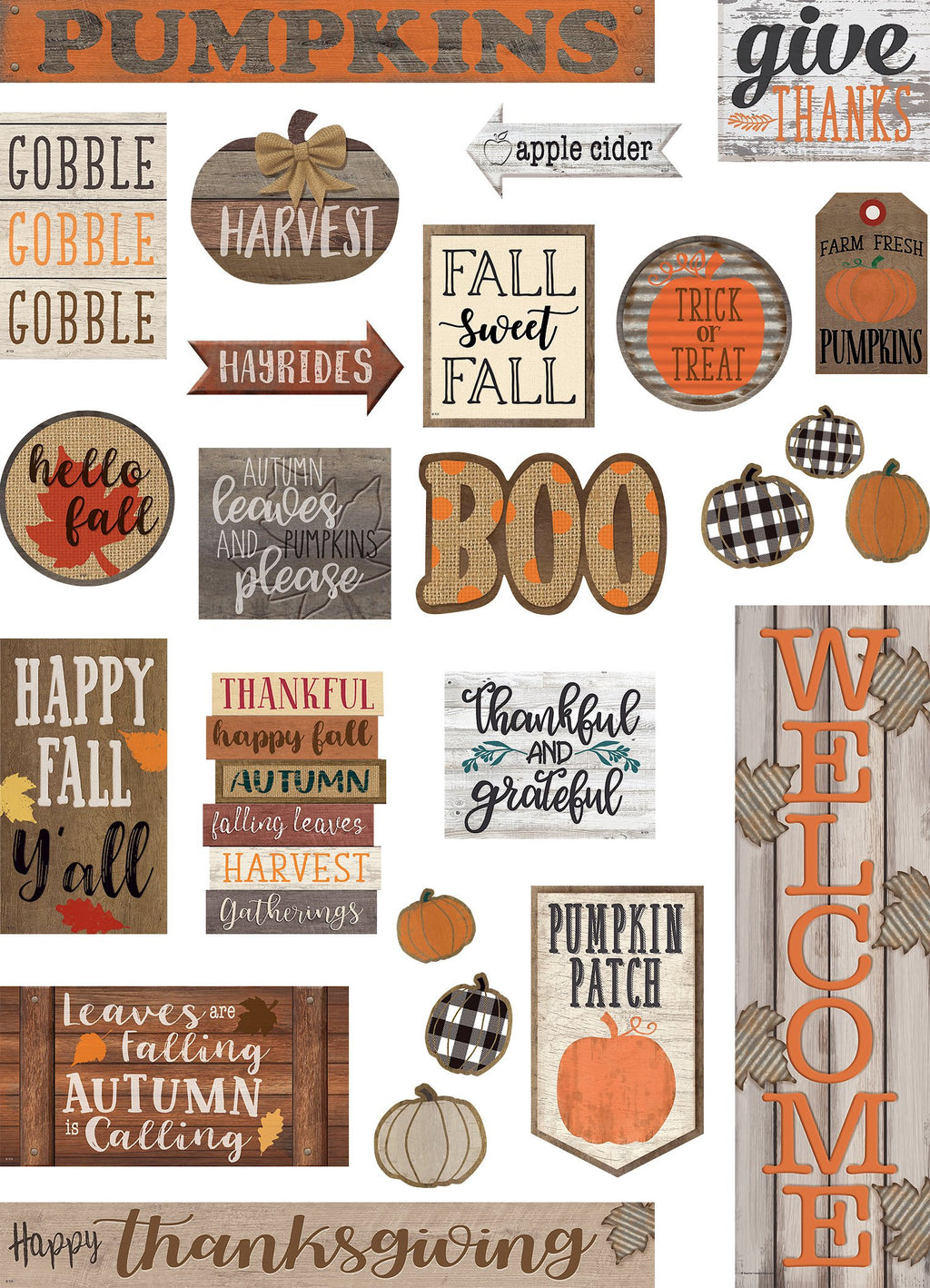 Home Sweet Classroom Happy Fall Bulletin Board Set(C) – CM School Supply