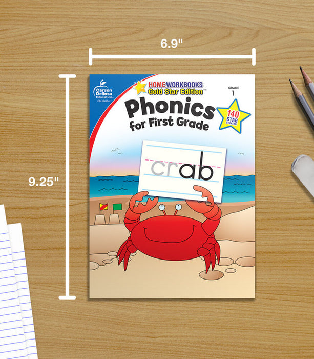 Home Workbooks Phonics for First Grade Workbook Grade 1 — CM School Supply