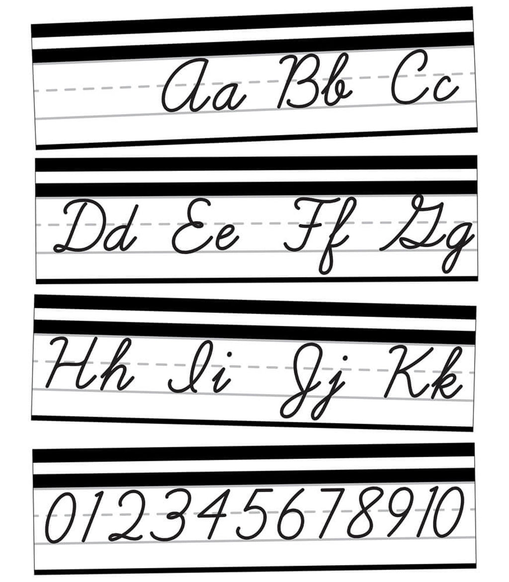 Simply Stylish Alphabet Line: Cursive Mini Bulletin Board Set(C) – CM ...