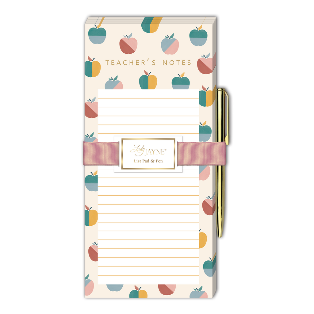MODERN TEACHER APPLES MAGNETIC LIST PAD WITH PEN – CM School Supply