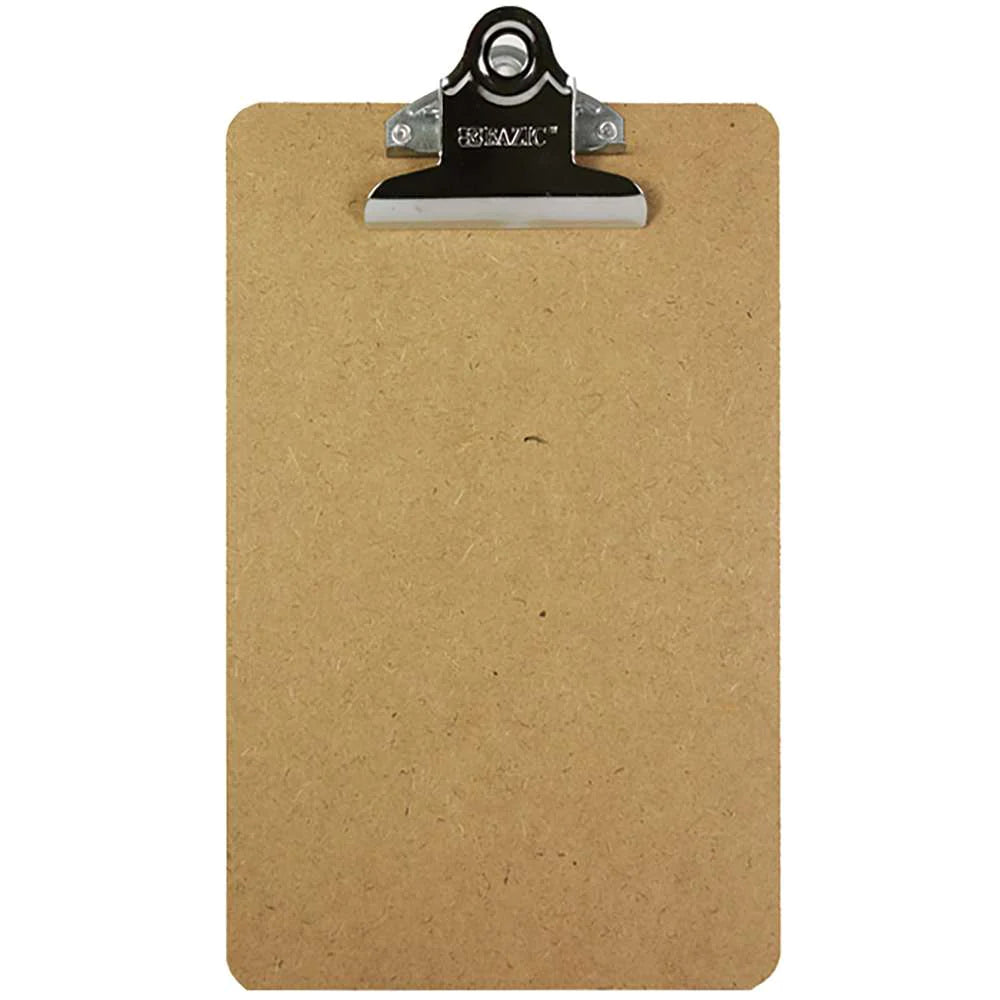 Hardboard Clipboard w/ Sturdy Spring Clip - Memo Size – CM School Supply