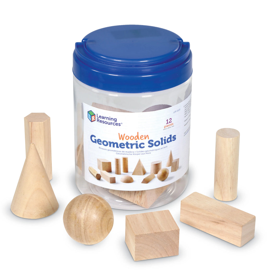 Wooden Geometric Solids Set - 154-120 – CM School Supply