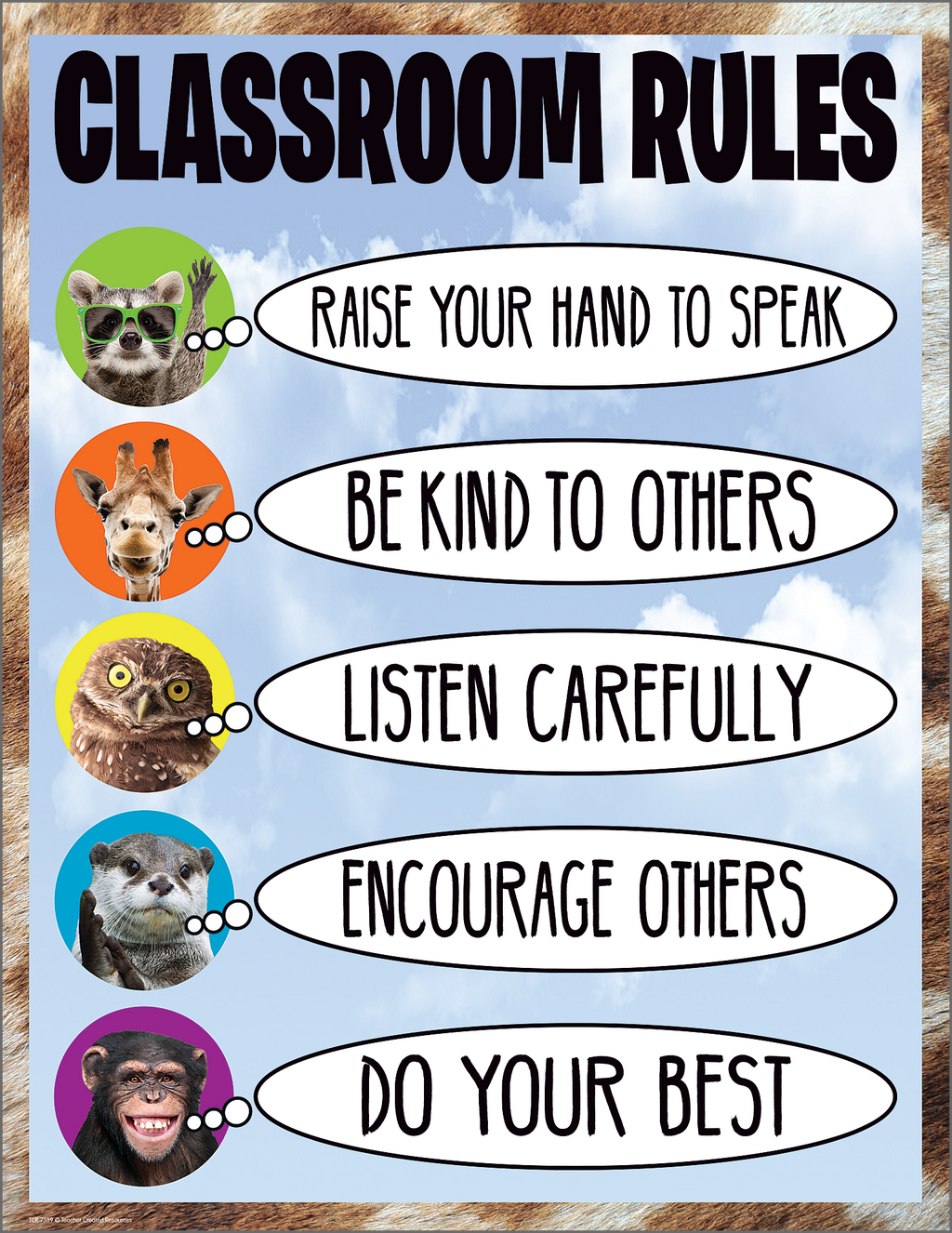 Go Wild Animals Classroom Rules Chart – CM School Supply