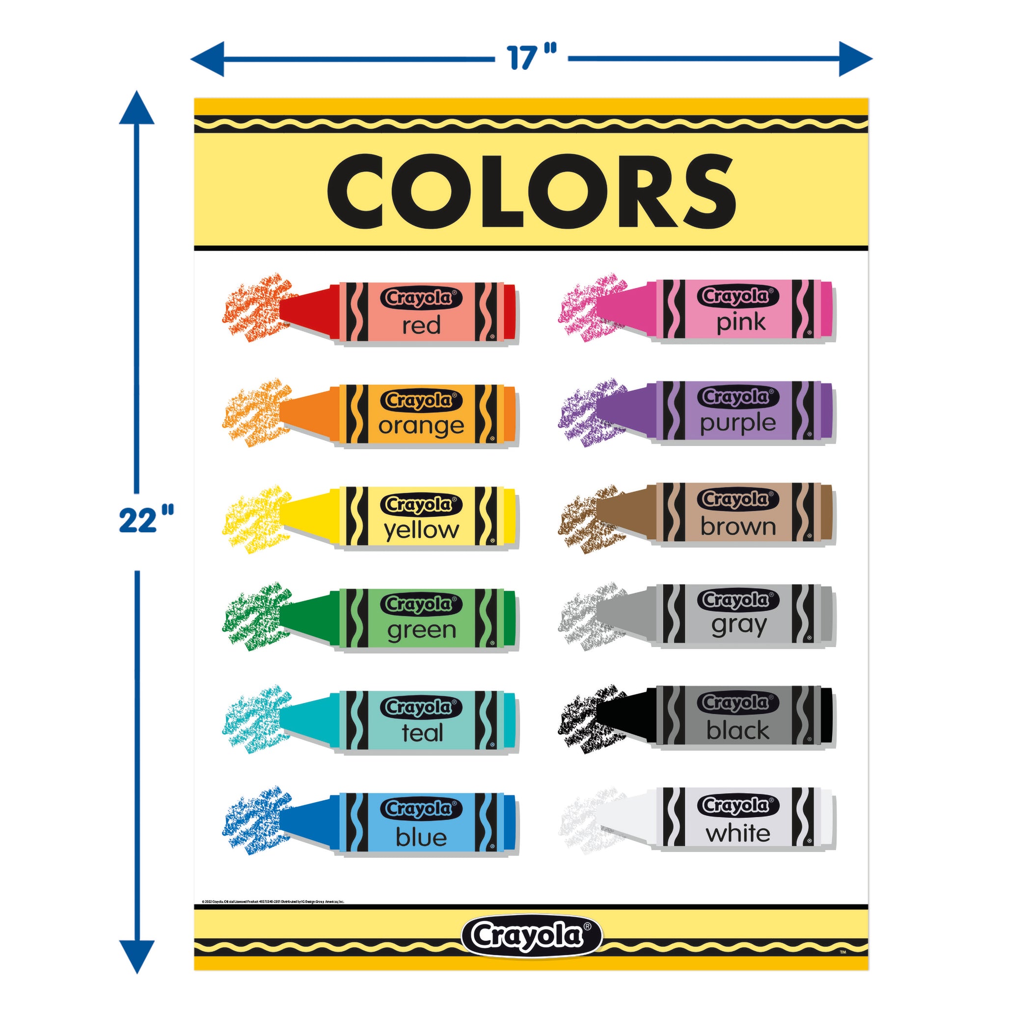 Crayola® Collection Posters & Charts — CM School Supply