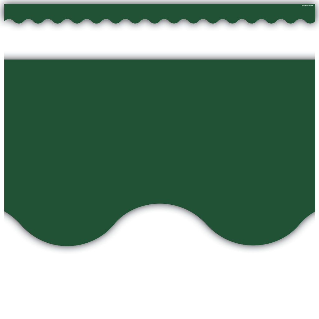 Pine Green Scalloped Border Trim – CM School Supply
